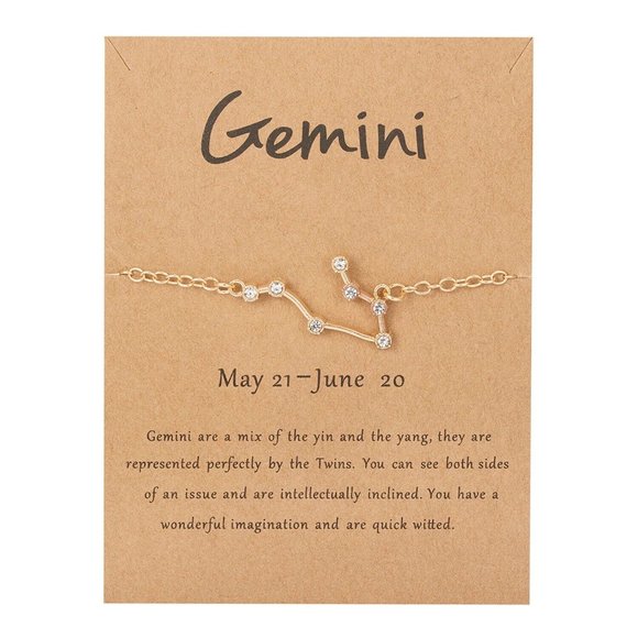 Jewelry | Gemini Zodiac Signs Bracelets Constellation Chain Braided Handmade Jewel | Poshmark